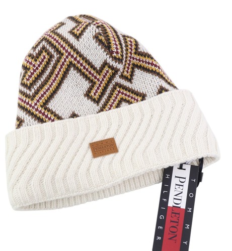 Tommy Hilfiger X Pendleton Th P Beanie Women's Hat OS Colourful Wool Mix Knitted | eBay