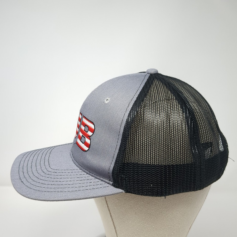 FJB Snapback Mesh Back Trucker Hat Gray One Size Embroidered Outdoor | eBay