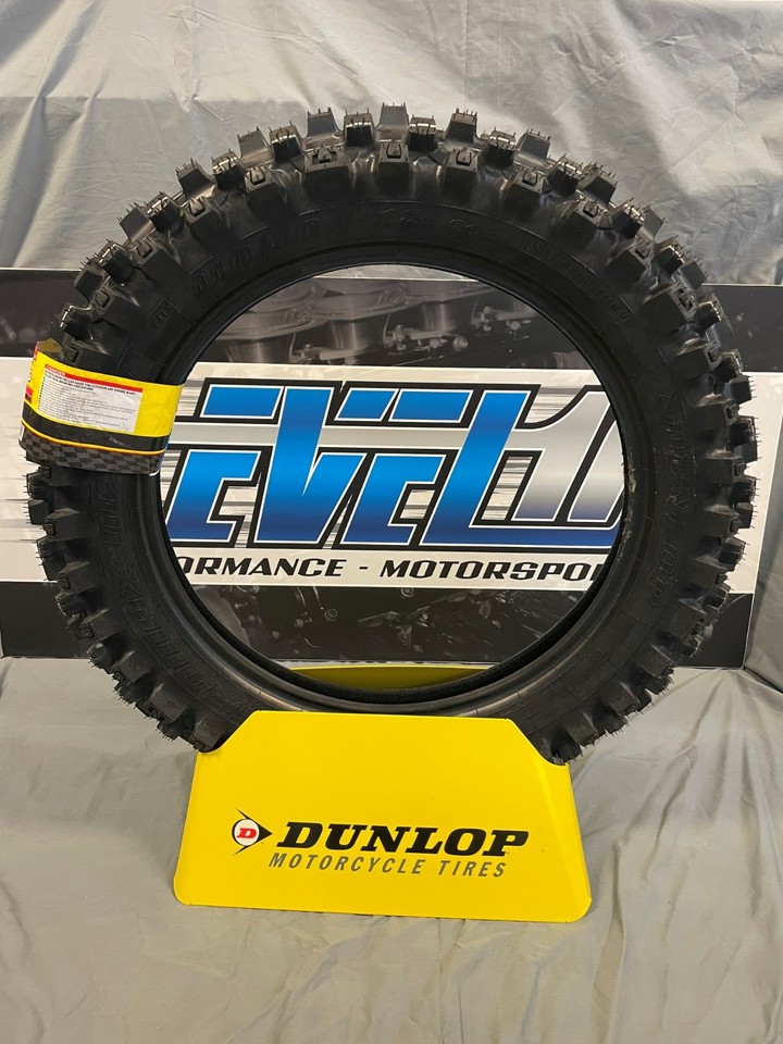 DUNLOP Tire Geomax MX53 Front - 80/100-21 - 51M + Rear - 100/100-18 ...