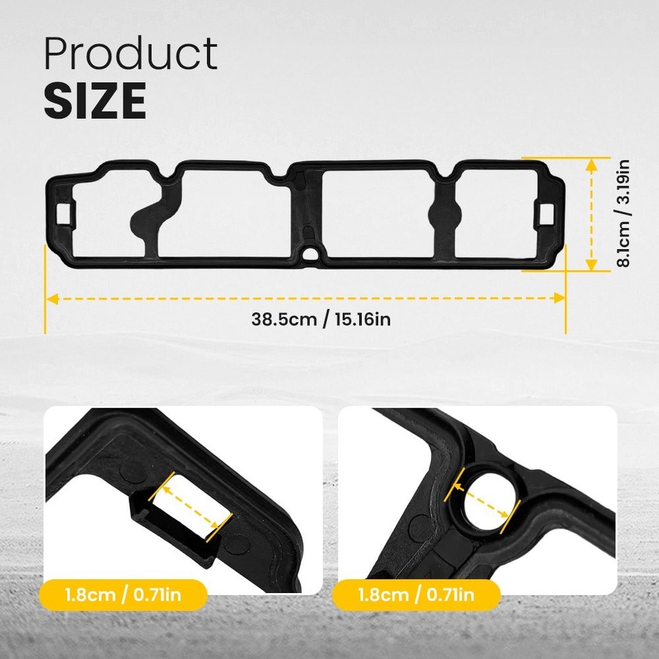 Rocker Cover Gasket fits Citroen Berlingo C3 Peugeot 207 308 1.6 HDi ...