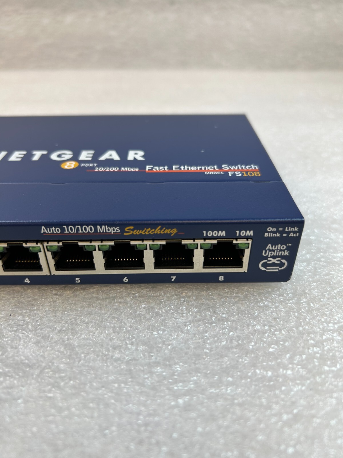 Netgear FS108 v2 8 Port 10/100 Fast Ethernet Switch Free Shipping | eBay