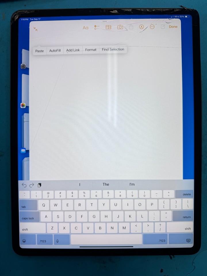 Cracked iPad Pro 12.9" 3rd 4th Gen Screen Assembly w/ Working Digitizer ...