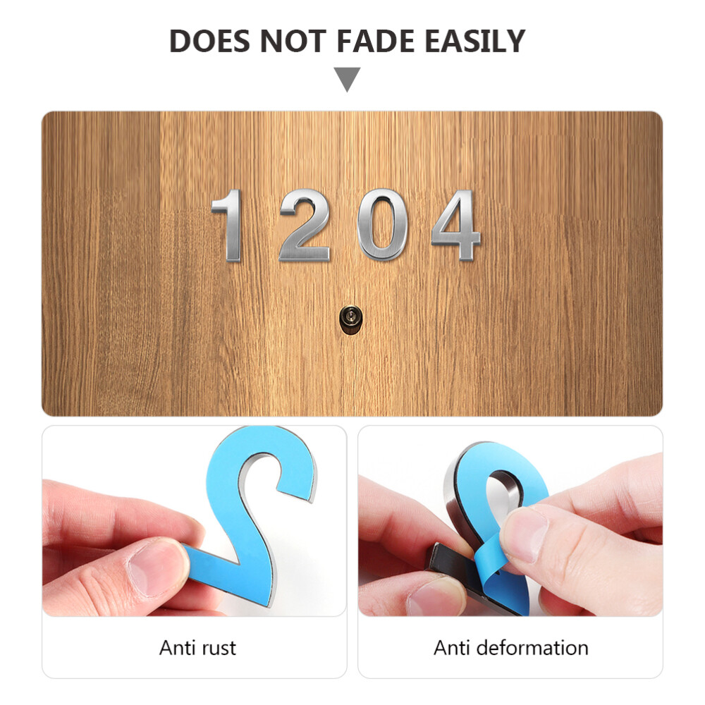 20 Pcs Digital House Number Abs Resin Office Numbers Stickers Door for ...
