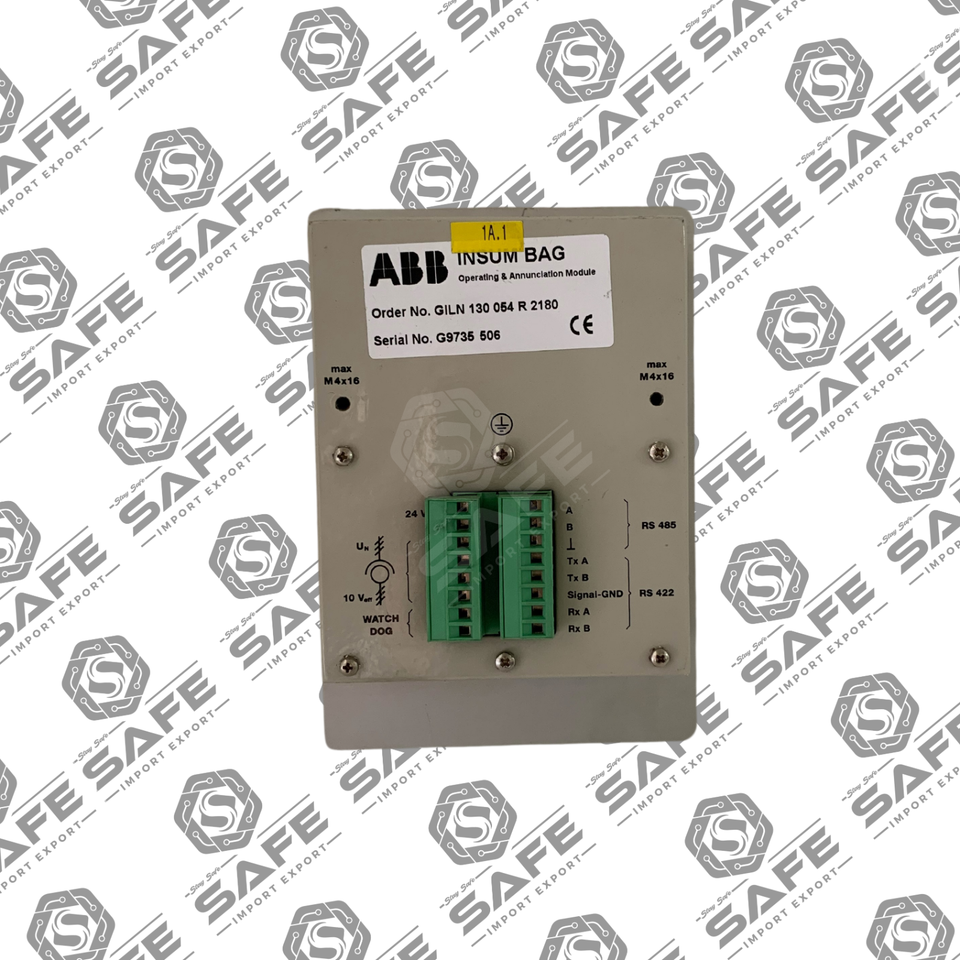 ABB INSUM BAG Operating & Annunciation Module ABB GILN 130 054 R 2180 ...
