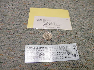 Herald King decals HO D-20 Car builders logos misc box car markings ...