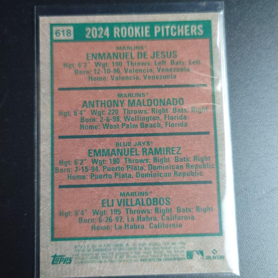 Topps MLB 2024 Rookie Pitcher #699 Limited Card – Used 44b | eBay