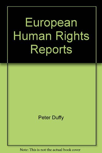 European Human Rights Reports by Peter Duffy Book The Fast Free ...
