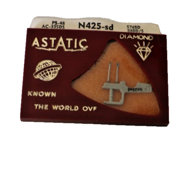 Record player cartridge stylus needle -ASTATIC N425-SD- DIAMOND NEEDLE ...