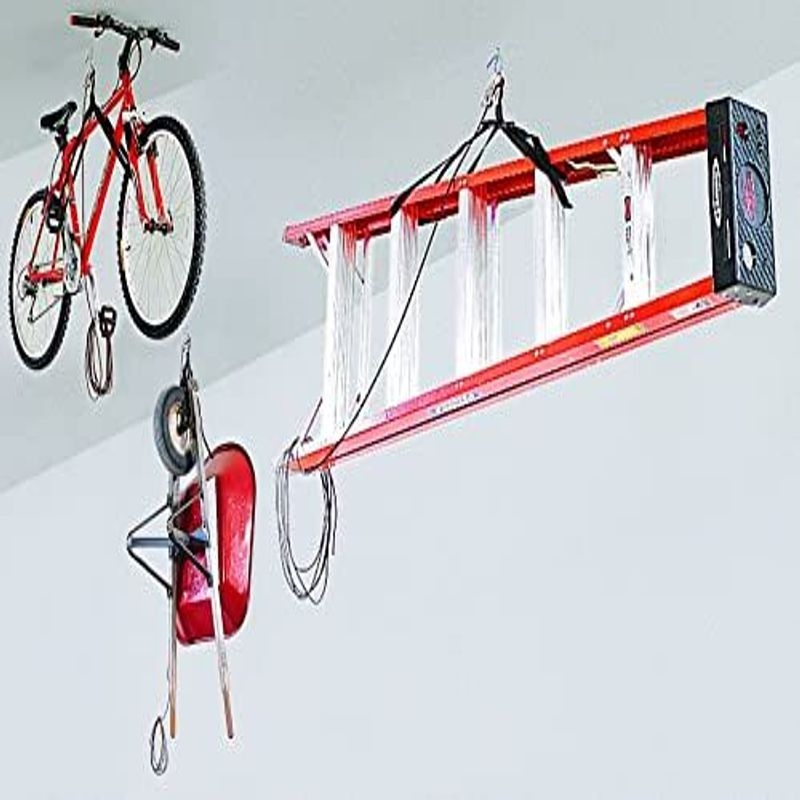 HARKEN - Bike Overhead Garage Storage Hoist, 10 ft Ceiling, 45 lb Max ...
