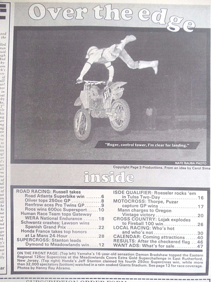 Cycle News May 17 1989 Scott Russell, Richard Oliver, Randy Renfrow ...