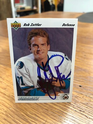 1991-92 UPPER DECK #61 ROB ZETTLER SIGNED AUTOGRAPHED CARD | eBay