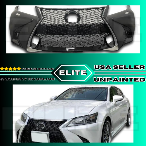 For 2013-2015 Lexus GS GS350 GS450 Conversion 16+ GSF front bumper w ...