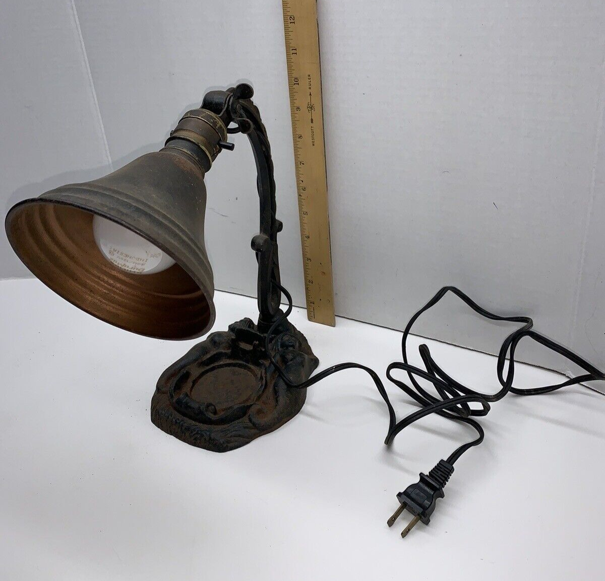Antique Electric Lamp Manufacturing Marks Rare Vintage 50s Lute