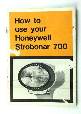 189299 Honeywell Strobonar 700 Genuine Original User Instruction Manual ...