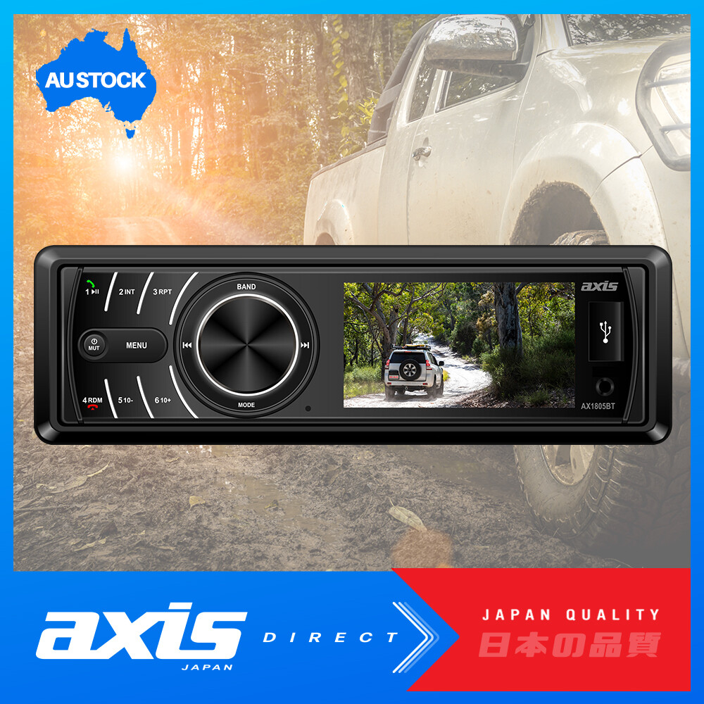 AXIS - AX1805BT 12/24V MECHLESS 3” LCD AM/FM MULTIMEDIA RECEIVER WITH ...