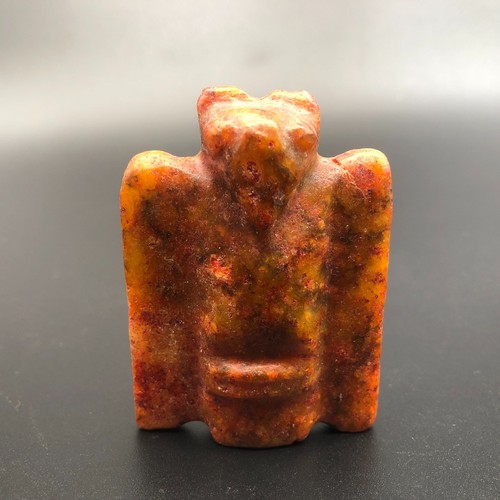 Old "Hong Shan" Culture Hetian Jade Hand-Carved Bird Eagle "owl ...