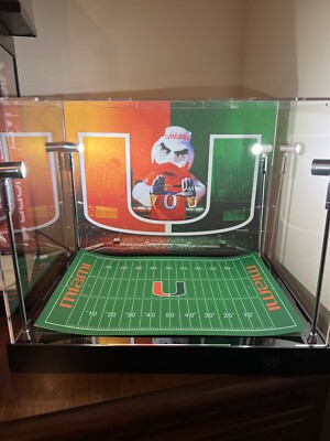 Miami Hurricanes Custom Full Size Helmet Display With LED Lights | eBay
