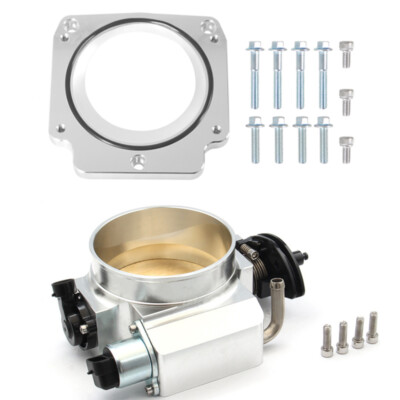 102mm Throttle Body + TPS IAC + Adapter Plate For GM LS LS1 LS2 LS3 LS6 ...