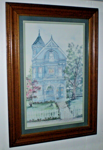Ava Freeman Watercolor Print 18 X 11" Victorian House | eBay