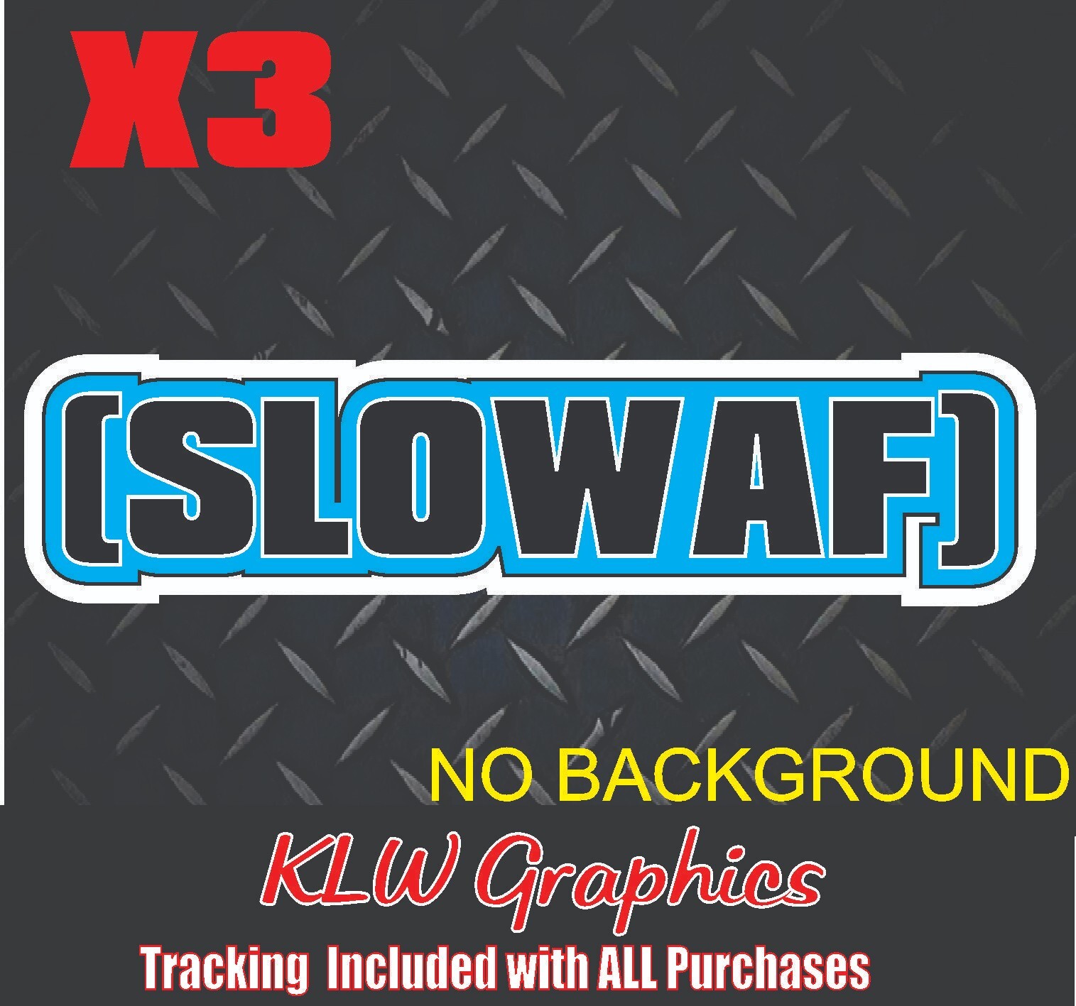 SLOW AF Decal Sticker Car Turbo Diesel Truck 7.3 5.0 Crew Cab Boost JDM ...