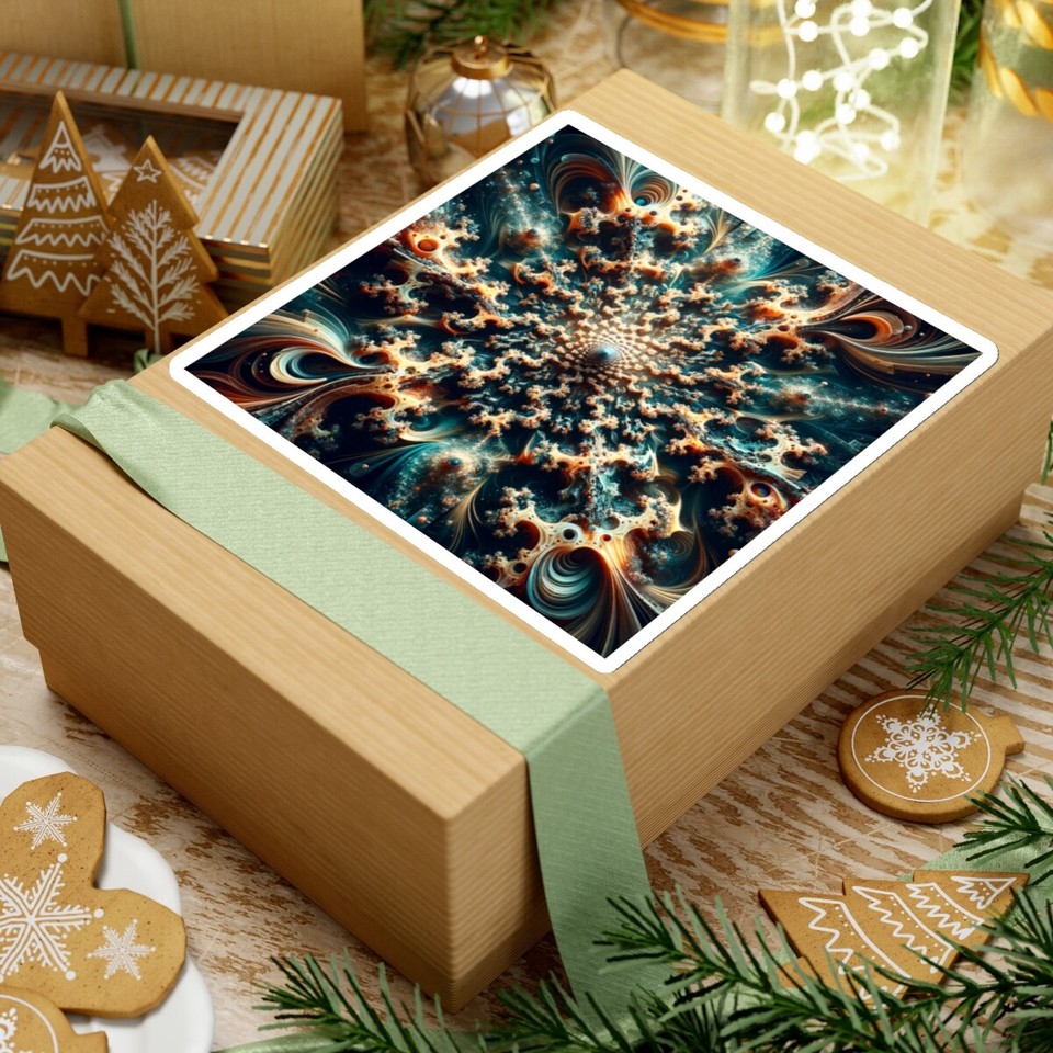 Sticker Trippy DMT Fractal Expressionism Psychedelic Illusion 2x2" 3x3 ...