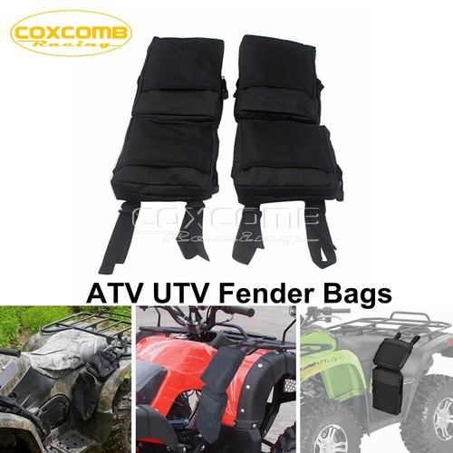 2-Pack Quad ATV 4-Wheeler Fender Cargo Storage Hunting Bags Luggage Bag ...