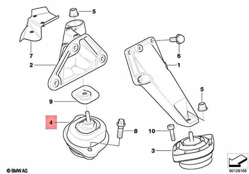 BMW E83 X3-Series Genuine Right Side Engine Motor Mount NEW 2004-2010 ...