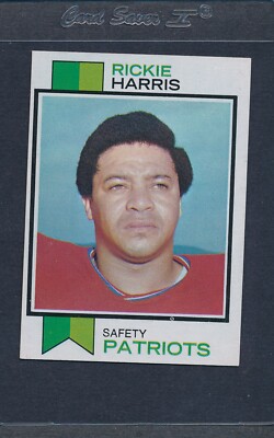 1973 Topps #496 Rickie Harris Patriots NM *2338 | eBay