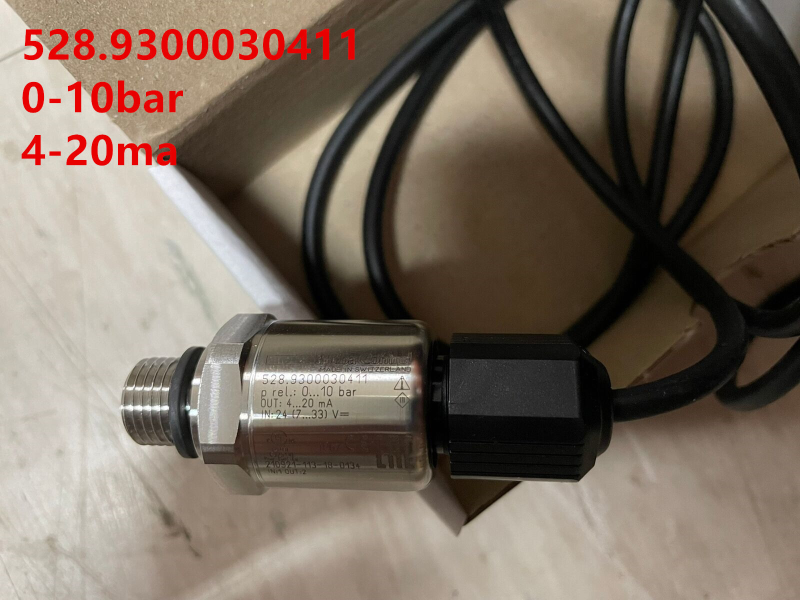 1pcs Huba pressure sensor transmitter 528.9300030411 0-10bar 4-20ma | eBay