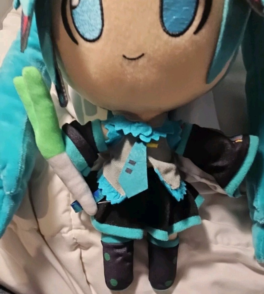 Hatsune Miku VOCALOID Plush Toy Soft Stuffed Doll Cute Kawaii Mint ...