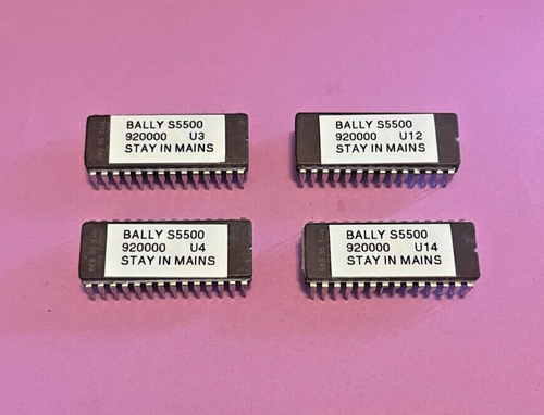 Bally Set S5500 Slot Stay-In Mains U3, U4, U12 & U15 - NO CLEAR CHIP ...