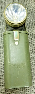 Original WW2 WWII US Army flashlight rare near mint condition Justrite ...