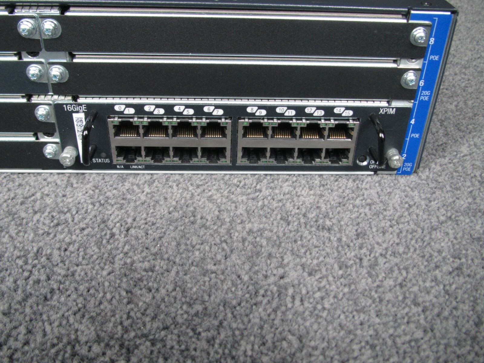 Juniper Networks SRX650-BASE-SRE6-645AP Services Gateway SRX-GP-16GE 12 ...