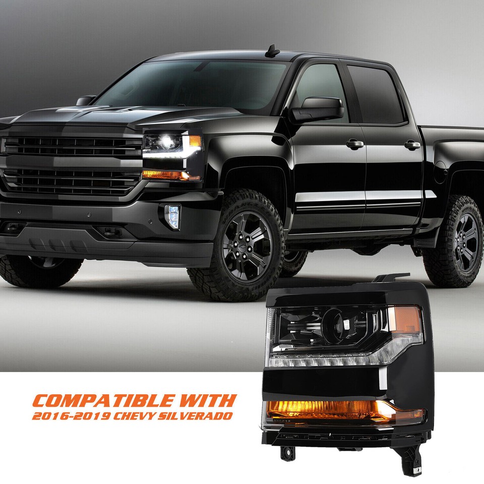 2016-2019 Chevy Silverado 1500 Headlight Assembly Front Left Driver ...