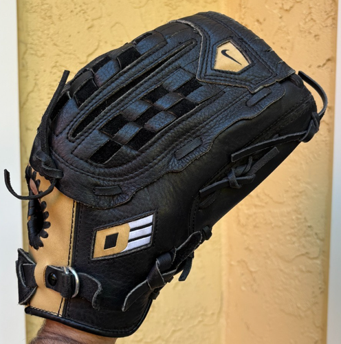 NIKE Diamond Elite 13" Game Ready Black Pro Baseball Softball Glove ...