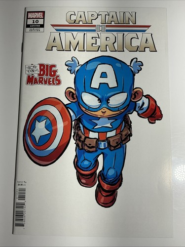 Captain America #10 2024 9.4 NM Scottie Young's Big Marvels Variant ...