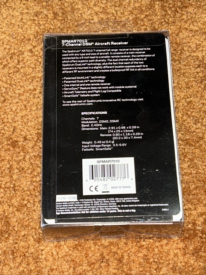 Spektrum AR7010 RC Airplane Receiver NOS SPMAR7010 DSM 7 Ch Aircraft | eBay