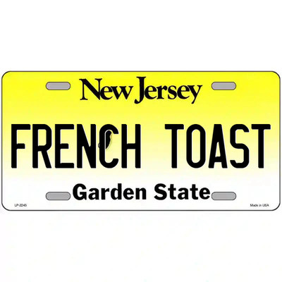 French Toast New Jersey Metal Sign | eBay
