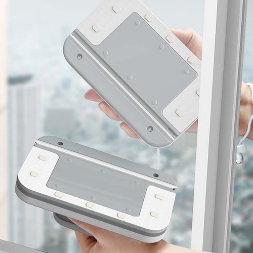 Glass Surface Wiper Double Sided Magnetic Cleaning Tool Sponge Window ...