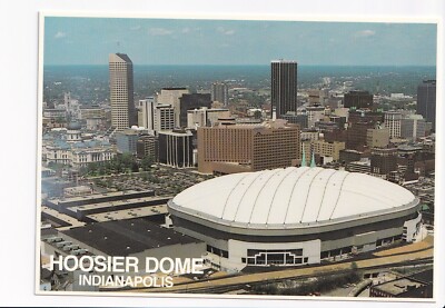 Vintage Continental Postcard The Hoosier Dome of Indianapolis Colts | eBay