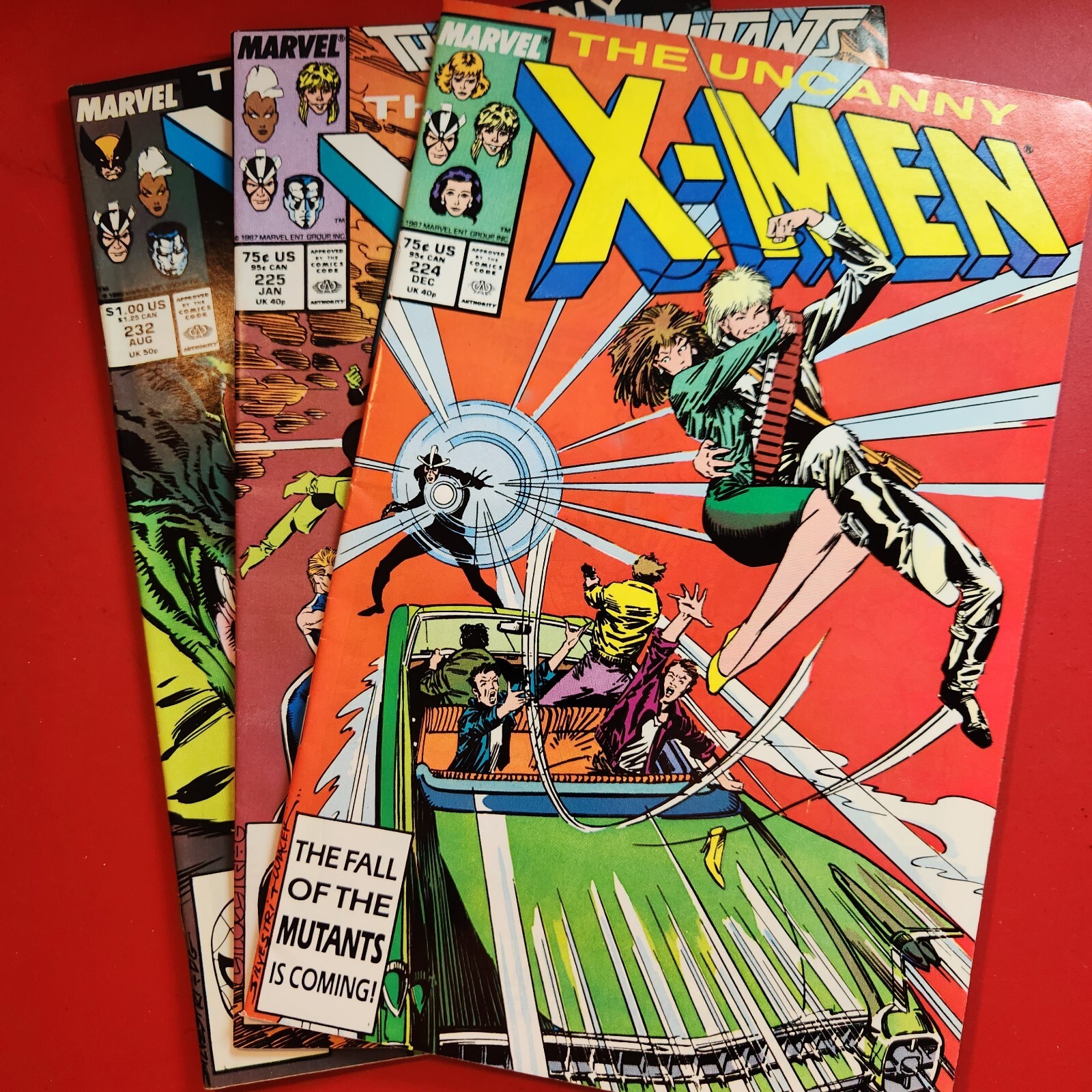 Uncanny X-Men #'s 224, 225, 232 1987 Marvel Comic Books Fine | eBay