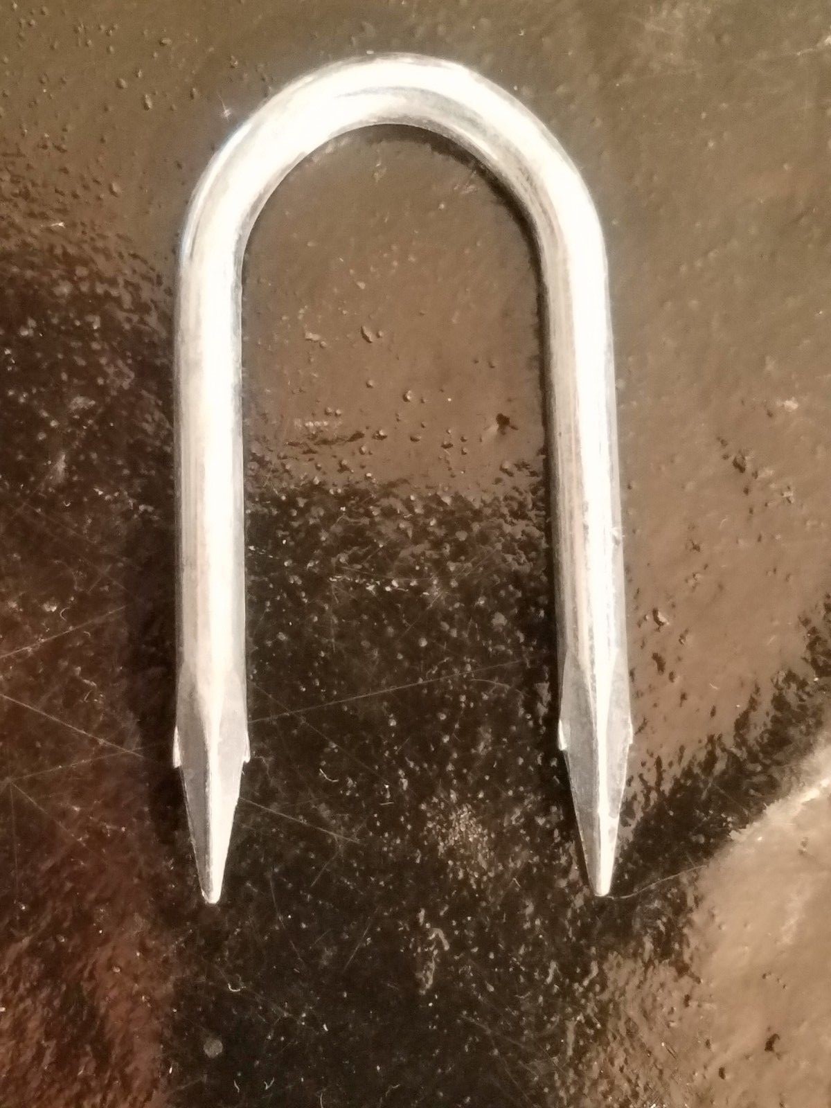 (1 EACH) 2" X 1-1/16" X .187" ROLLED POINT LARGE GALVANIZED CABLE ...