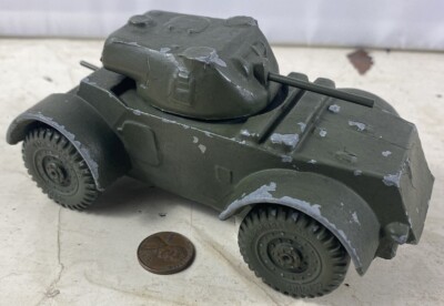 Vintage WW2 Dale Model Large Die-Cast Lead US Army Armored Tank Car | eBay