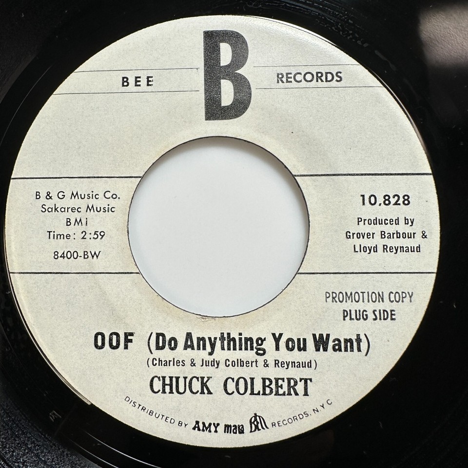 Chuck Colbert 45 Rpm Record OOF Bee Records Northern Soul Funk Promo | eBay