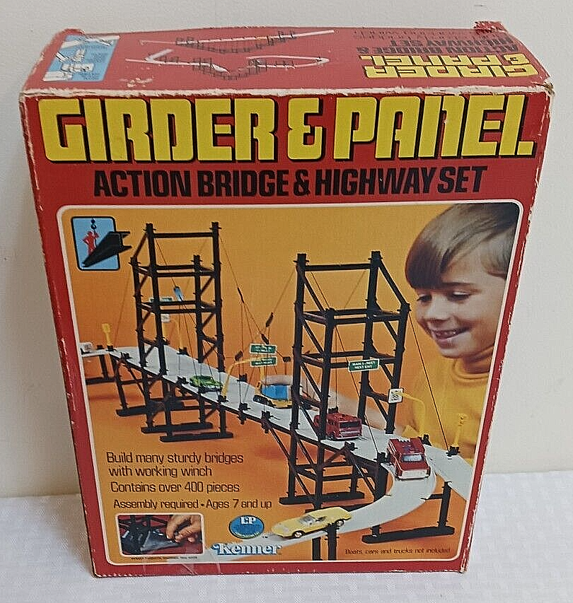 Vintage 1976 Kenner GIRDER & PANEL Action Bridge Highway Set w/ Box ...