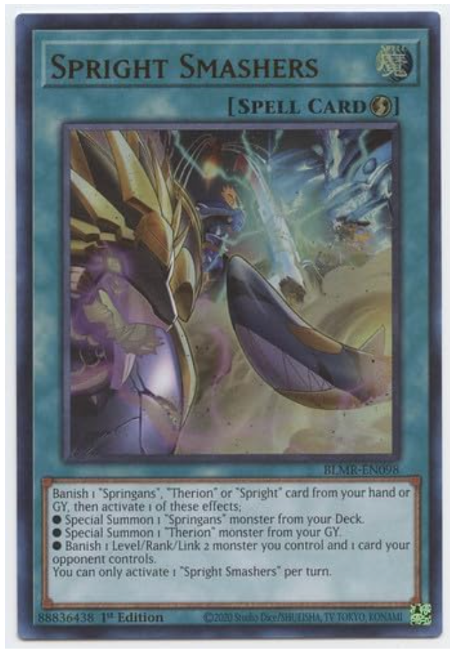 Yu-Gi-Oh! - Spright Smashers - BLMR-EN098 - Ultra Rare - 1st Ed - NM/M ...