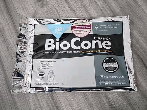 FilterQueen Vacuum BioCone Filter 6-Pack Allergy Filtration Bacteria ...