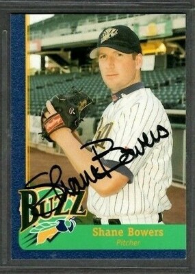 1998 OSP Sports Salt Lake Buzz #12 Shane Bowers Signed Autograph Card ...