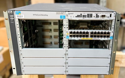 HP ProCurve E5412zl J8698A POE+ Chassis w J9307A J8726A NOPSU | eBay ...