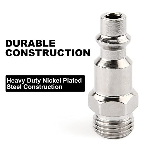 1/4" NPT M-Coupler - 1/4 Inch Quick Connect Air Hose Fitting 2-Pieces ...